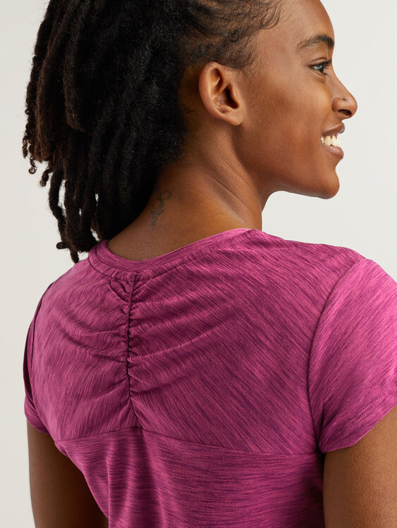 Ruched T Shirt Short Sleeve Grace | Title Nine