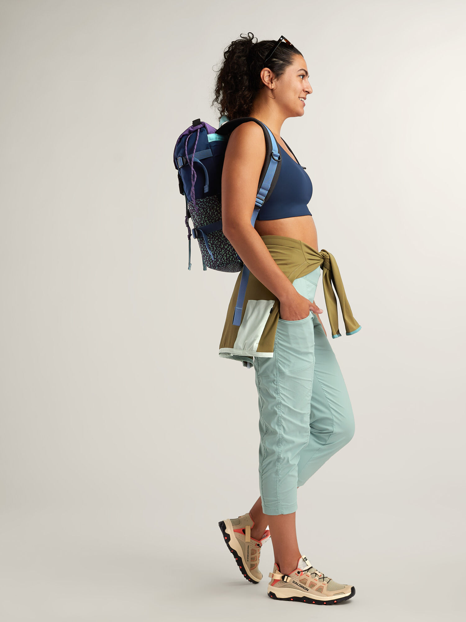 Prana Hiking Capris: Evergreen | Title Nine