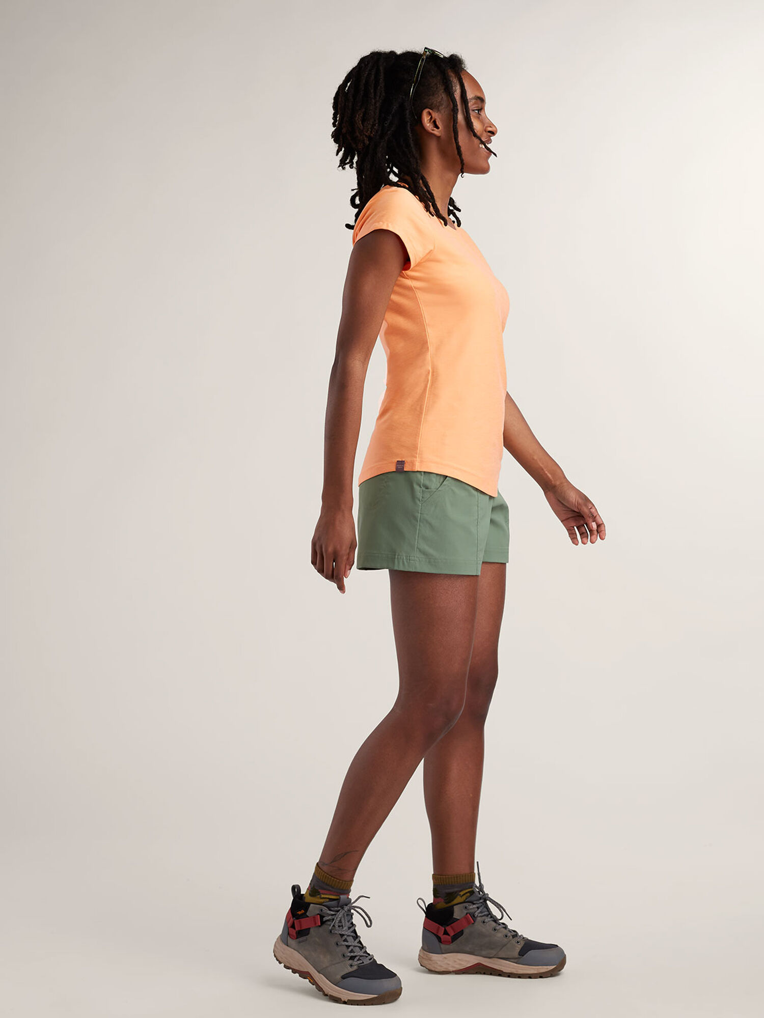 Ruched T Shirt Short Sleeve Grace
