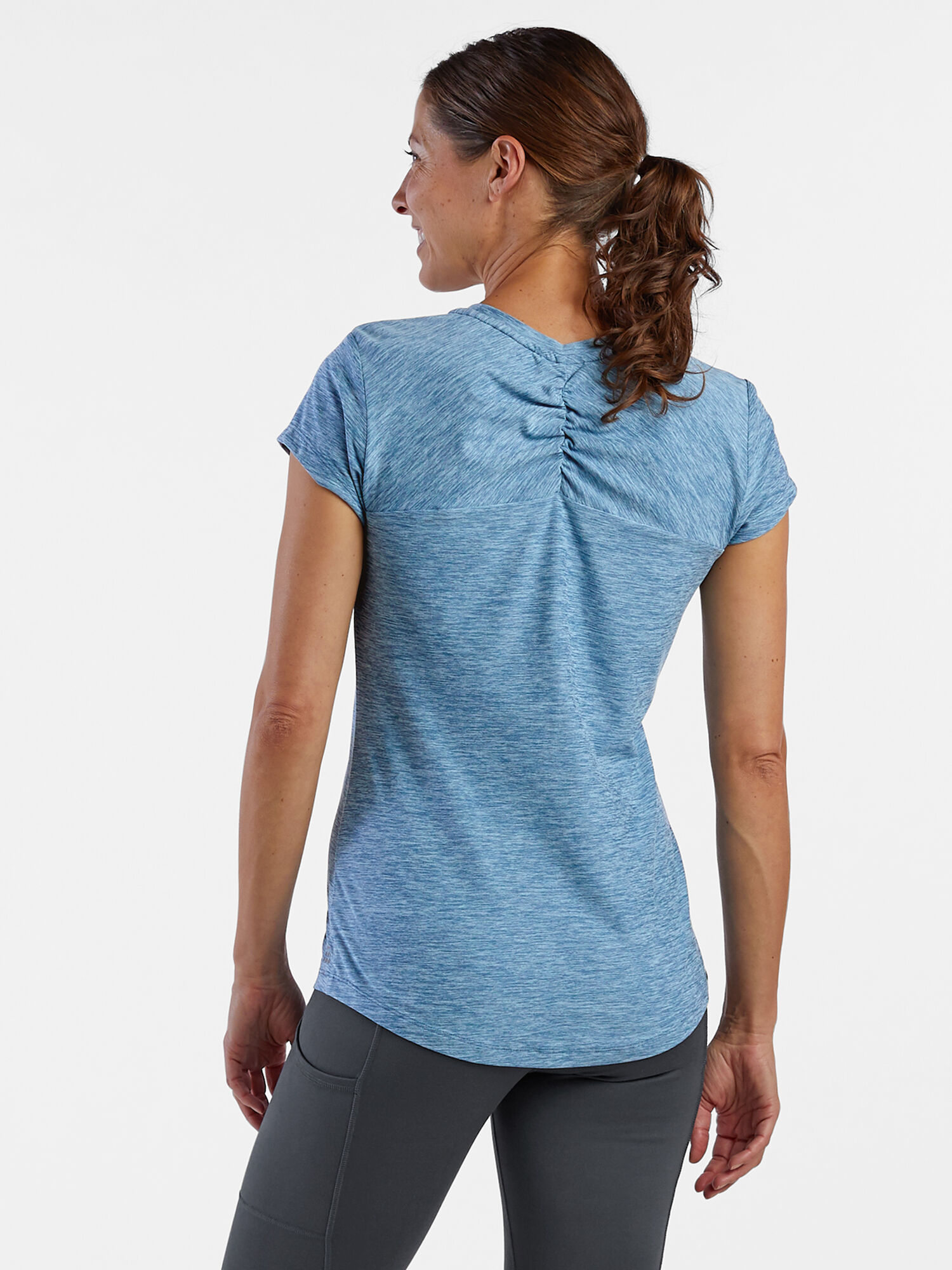 Ruched T Shirt Short Sleeve Grace | Title Nine