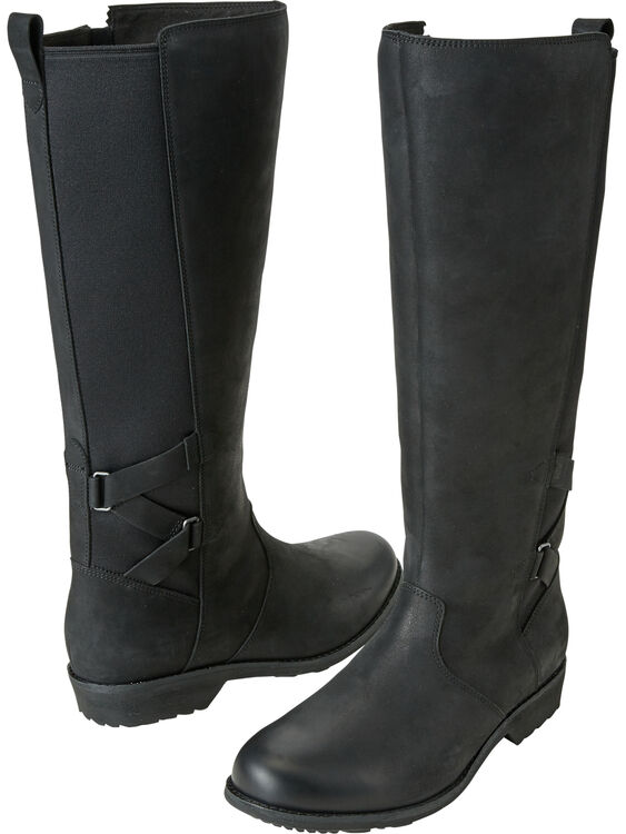 Teva Ellery Tall Boot Black Serious | Title Nine