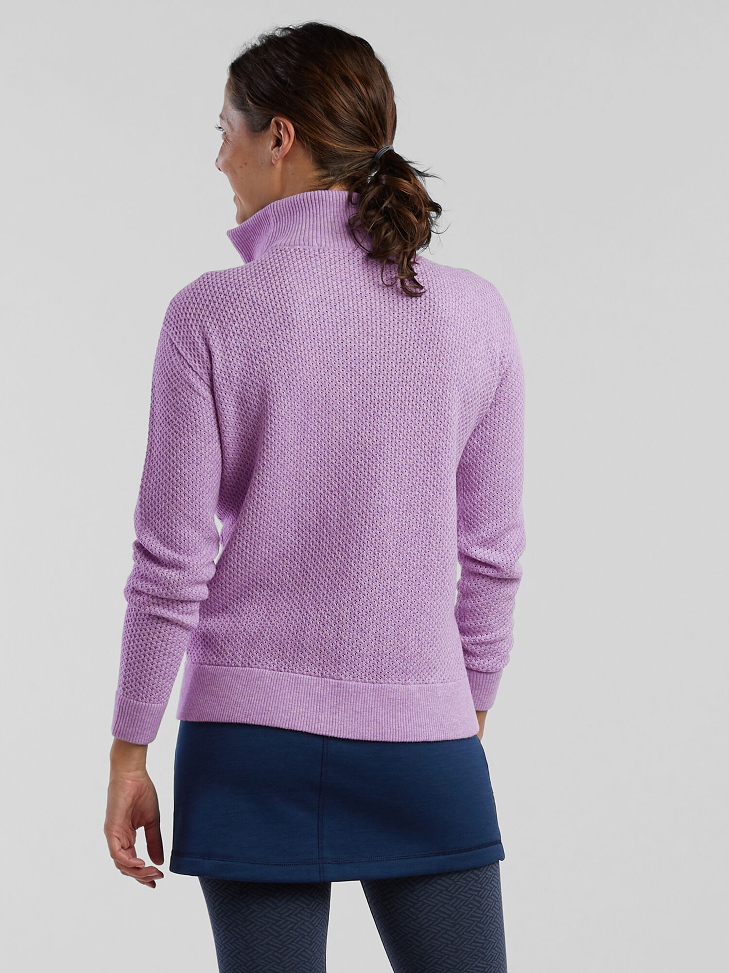 Women's 1/4 Zip Up Sweater: Woolicious Solid | Title Nine