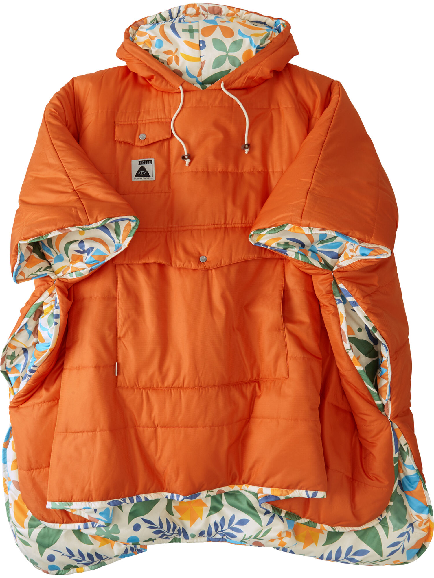 Poler Reversible Camp Poncho: Twin Flames | Title Nine