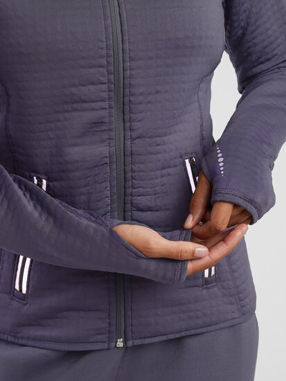 Full Zip Hoodie: Women's Alpine Air Polartec | Title Nine