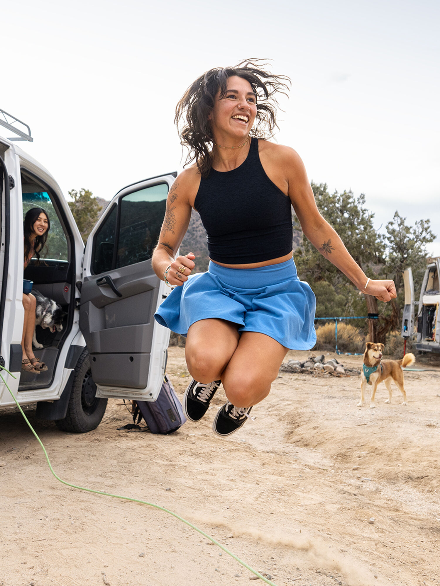 Beyond Yoga Spacedye Hot Shot Circle Skort | Title Nine