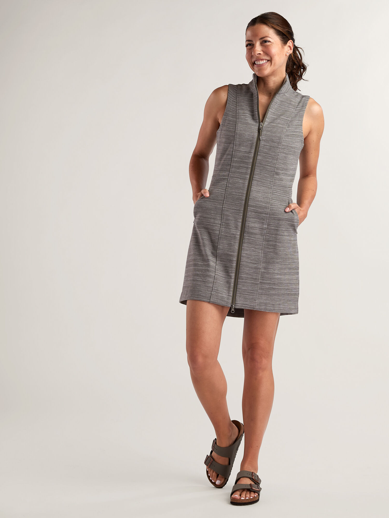 Zip Front Dress: Passport | Title Nine