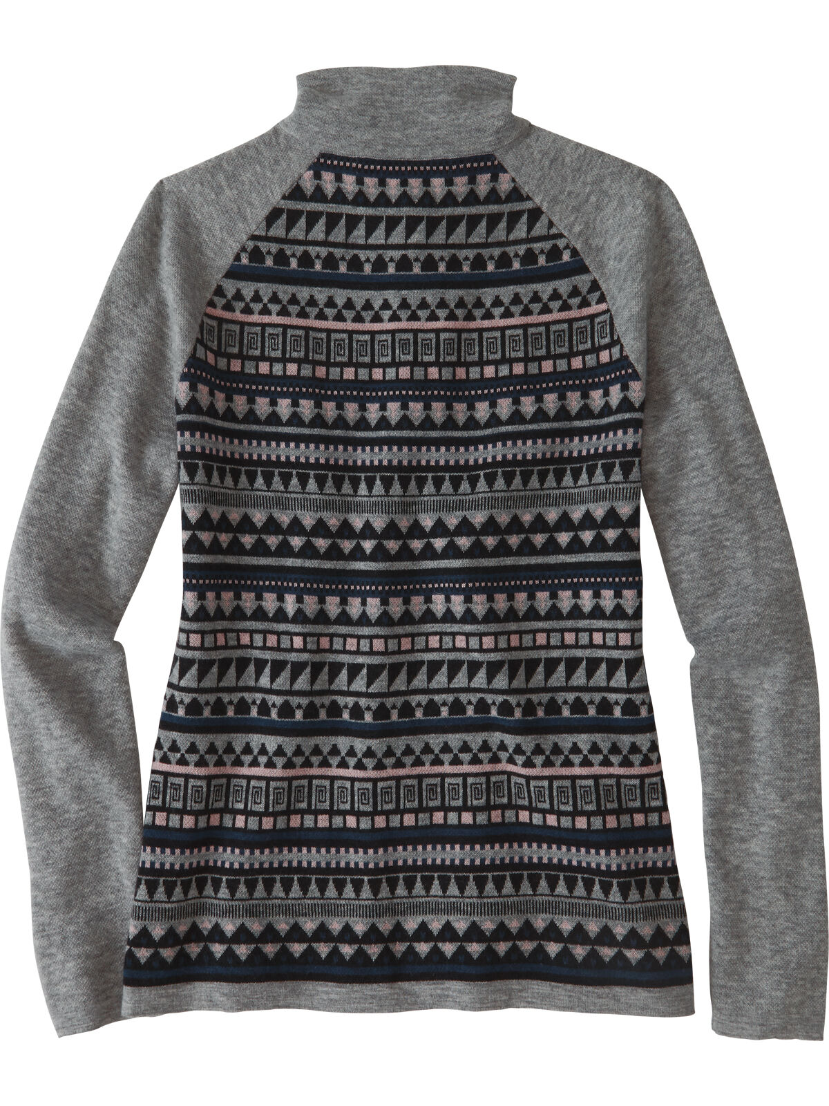 Women's Quarter Zip Sweater: Super Power - Print | Title Nine Women's Quarter Zip Sweater: Super Power - Print | Title Nine