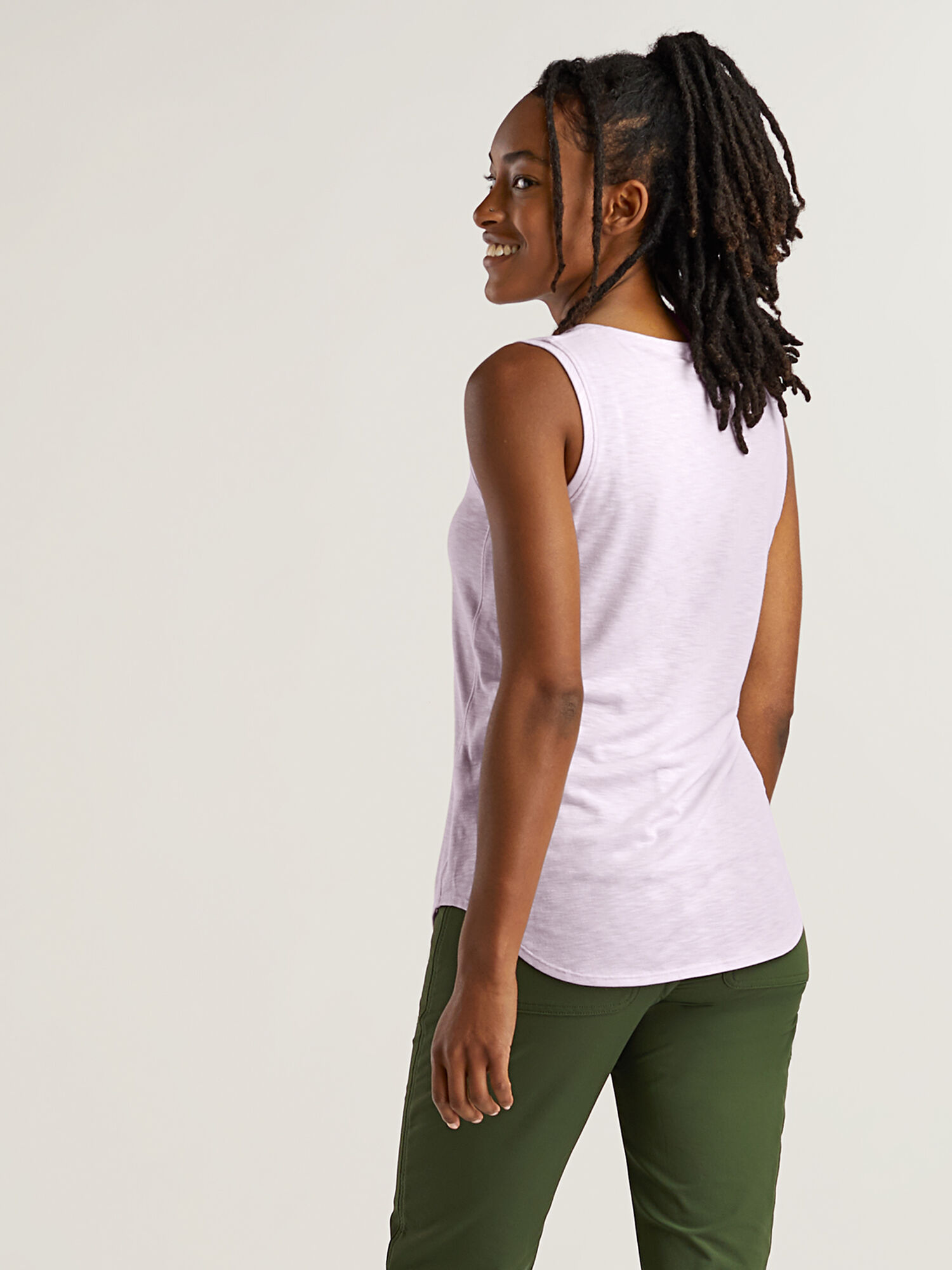 V Neck Tank Top Womens Henerala Solid