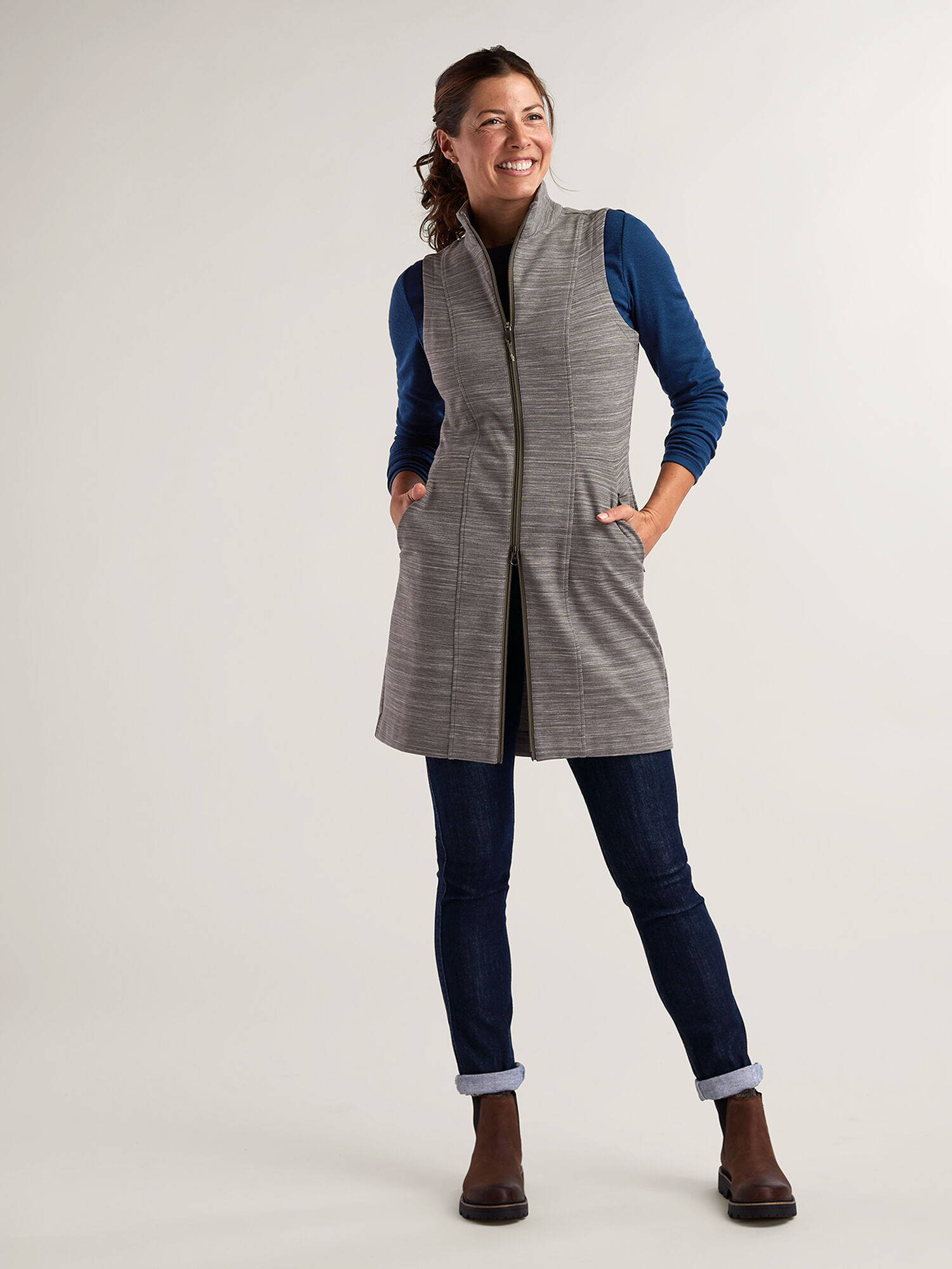 Zip Front Dress: Passport | Title Nine