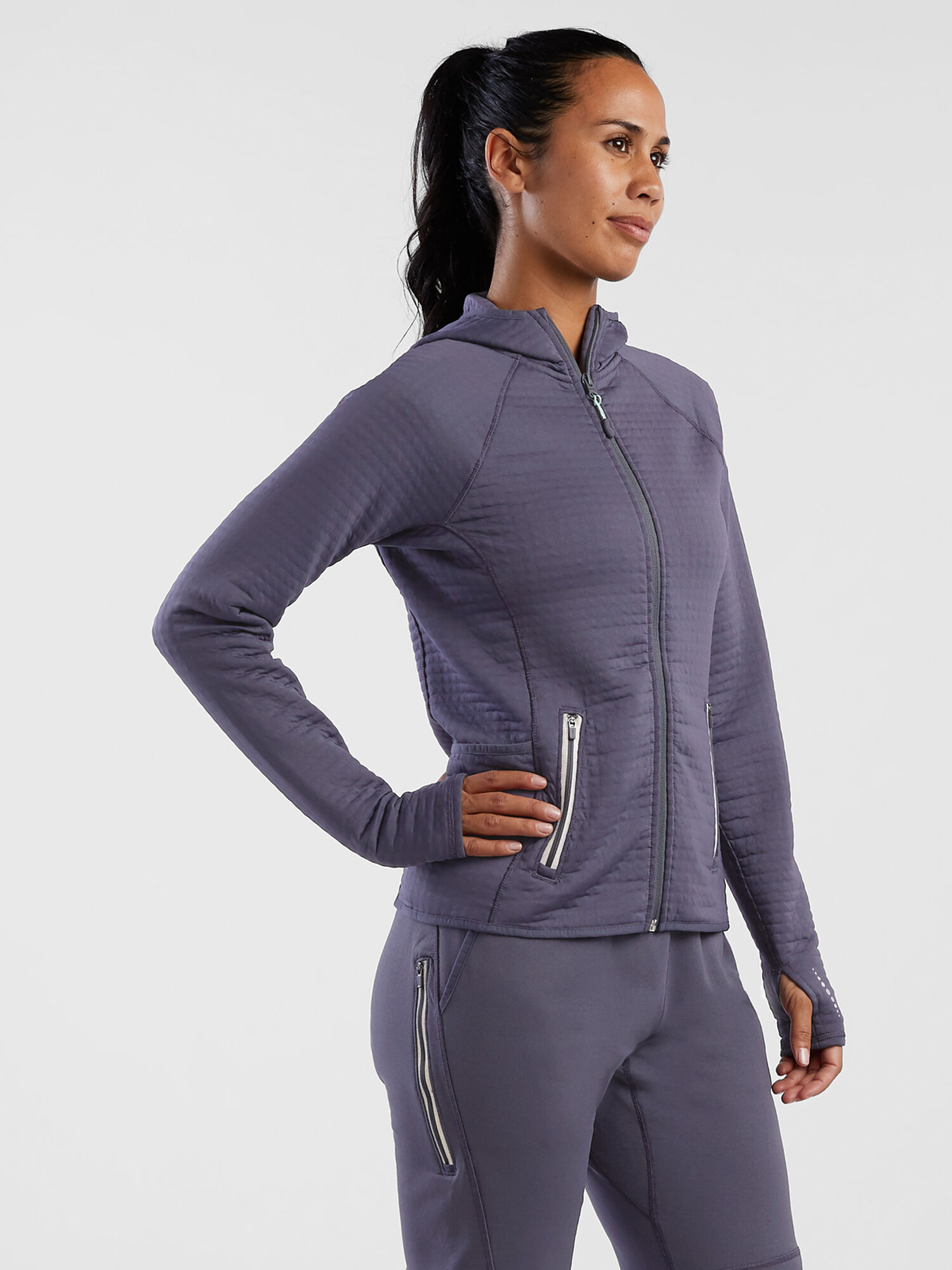 Full Zip Hoodie: Women's Alpine Air Polartec | Title Nine