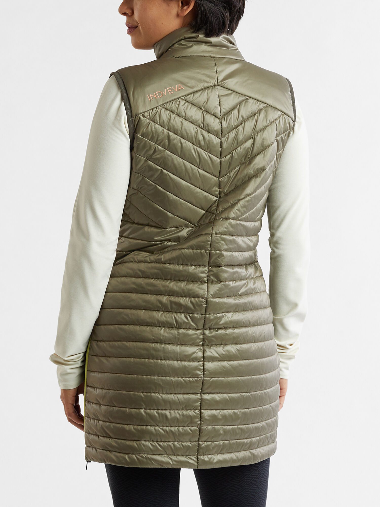 Long Puffer Vest: Harrier | Title Nine