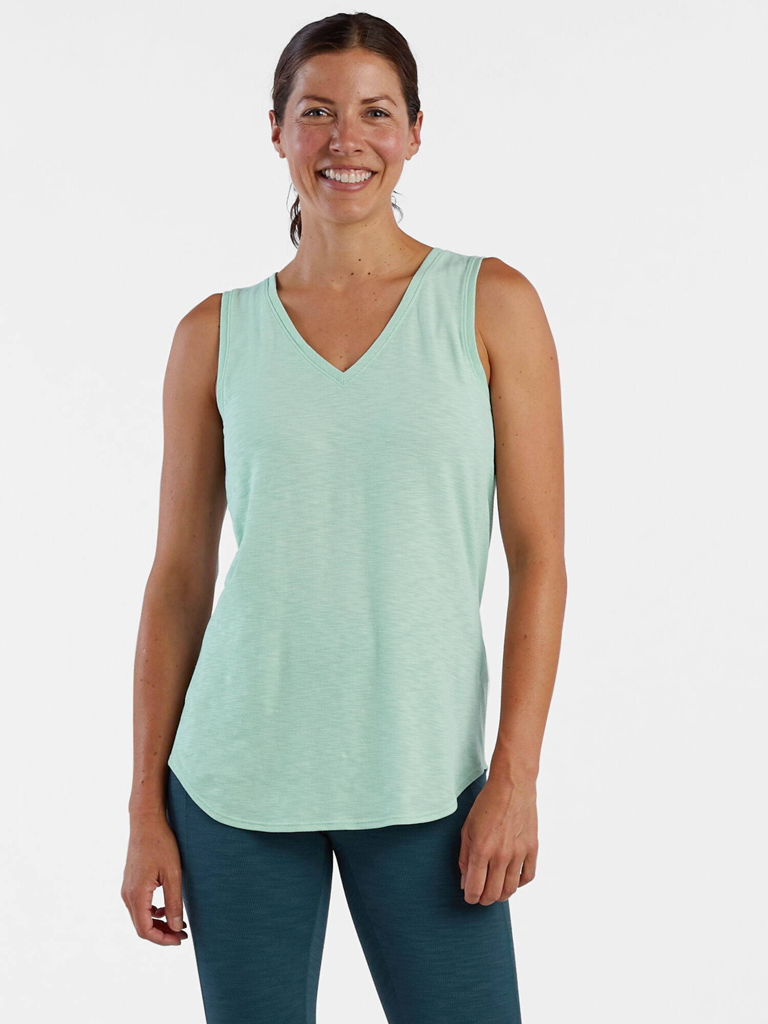 V Neck Tank Top Womens Henerala Solid | Title Nine