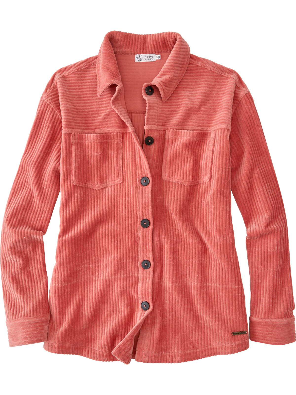 Carve Designs Hudson Stretch Corduroy Shacket Outlet